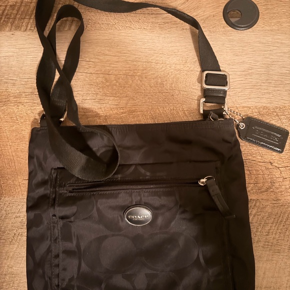 Coach | Bags | Coach Black Nylon Messenger Bag | Poshmark